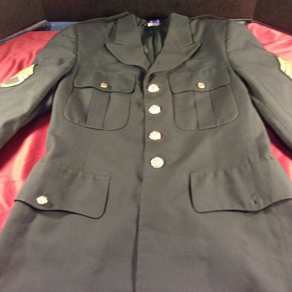 Jackets & Coats | Dscp Ar 671 Green Class A Jacket Coat Army 40l Army ...